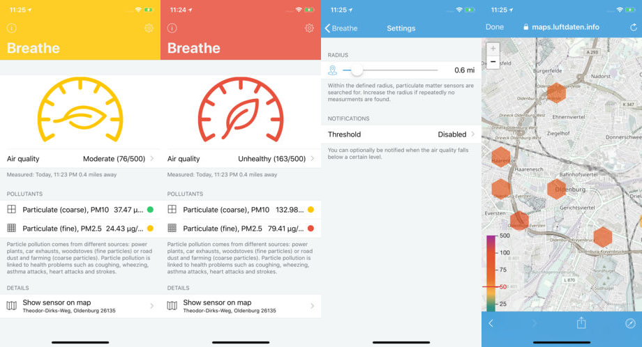 TOP 5 AQI Apps – See The Air