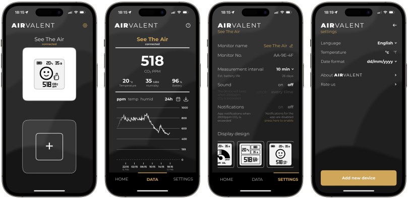 Review: AIRVALENT – The smallest CO2 Monitor – See The Air