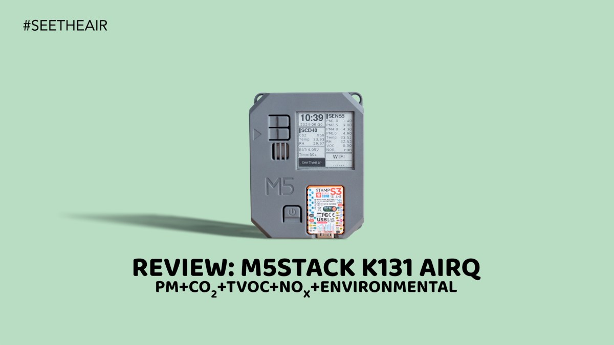 Review: M5Stack K131 AirQ – All in One Portable Air Quality Monitor ...